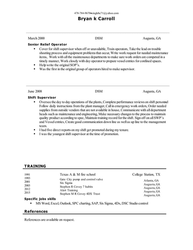 Bryan Resume | DOCX | Logistics | Business