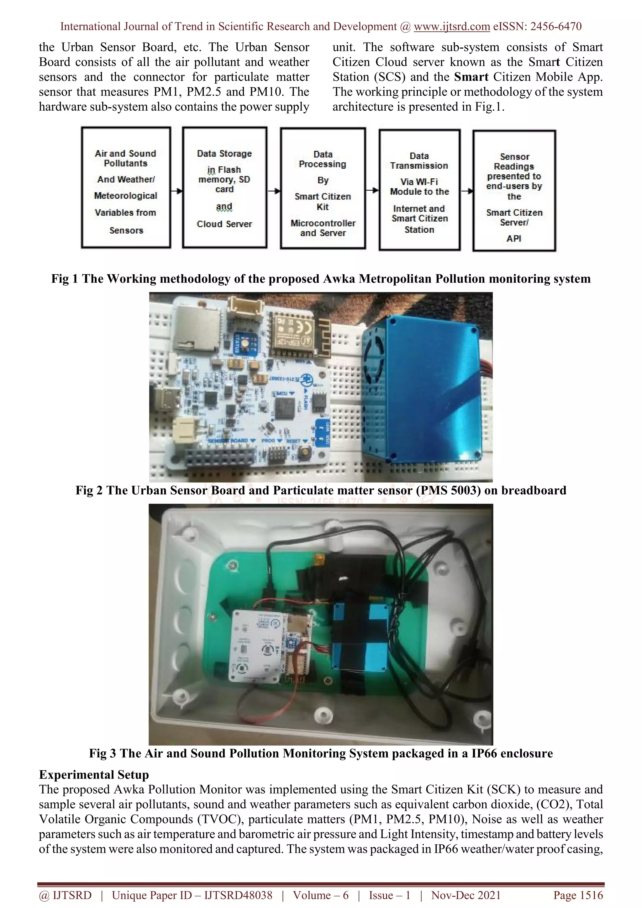 Internet of Things IoT Based Real Time Pollution Monitoring System for ...