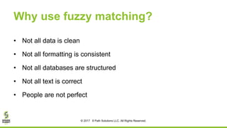 Fuzzy Matching on Apache Spark with Jennifer Shin | PPT