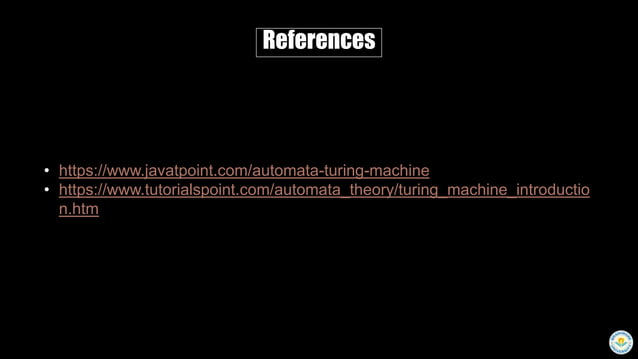 Turing Machine | Theory Of Computation | Formal Language and Automata Theory | PPTX