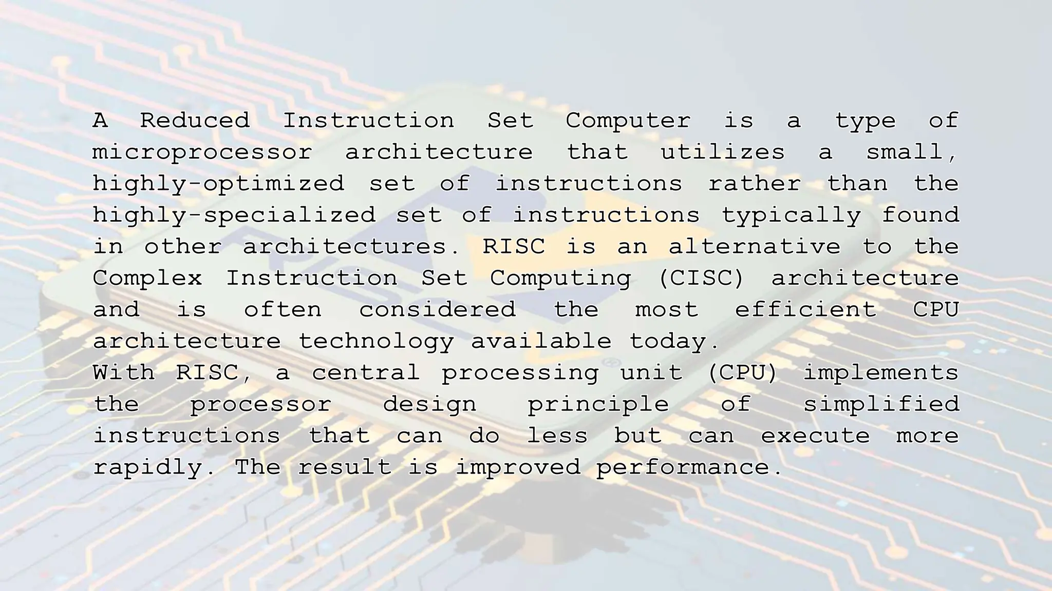 Reduced Instruction Set Computer Risc Ppt