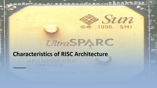 Reduced Instruction Set Computer (RISC) | PPT