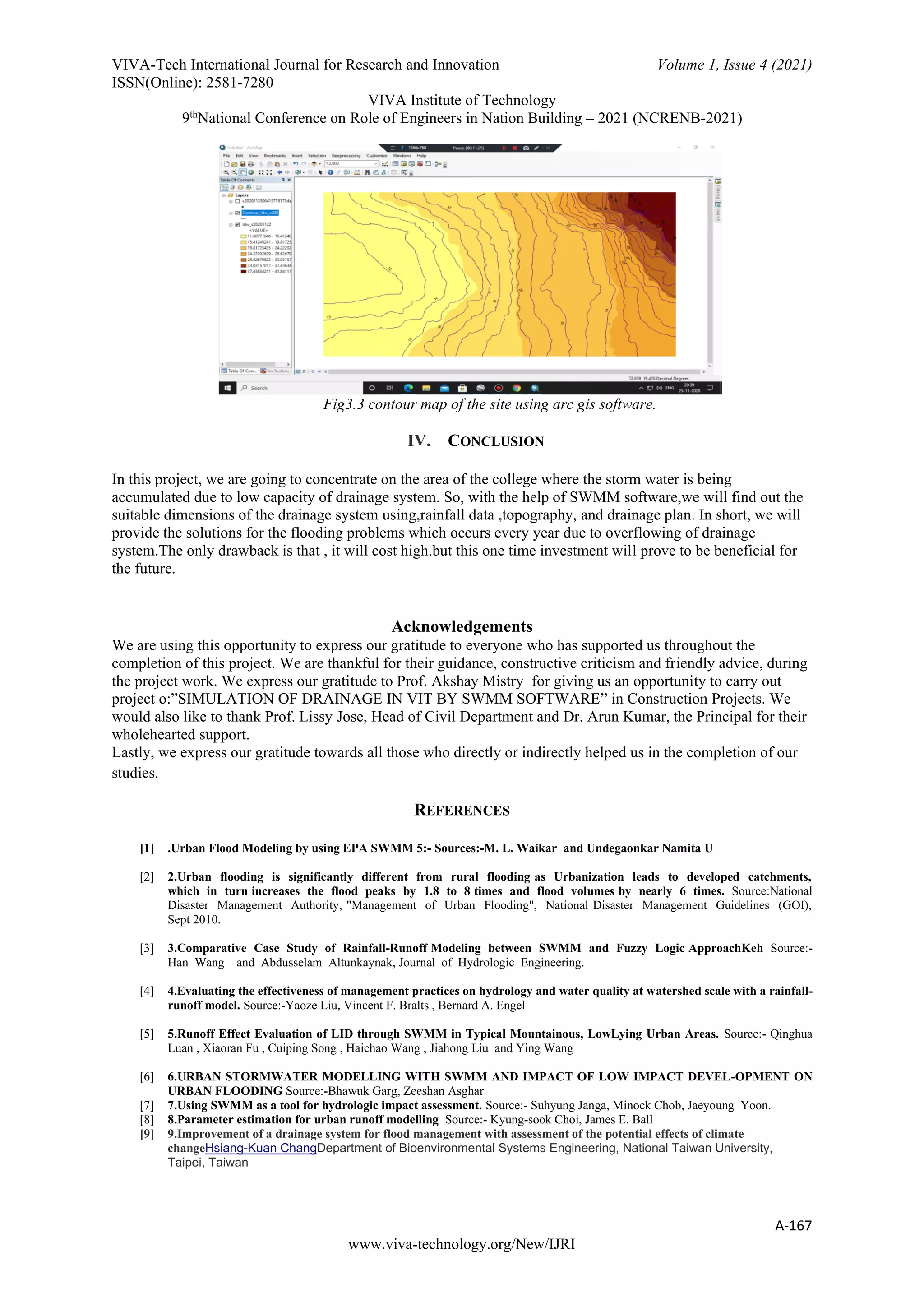 Simulation Of Drainage In Vit By Swmm Software Pdf