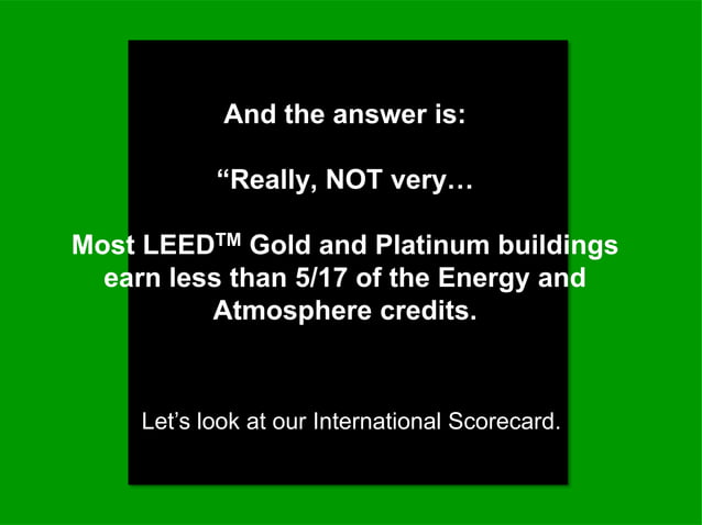 Mining LEED for Carbon | PPT