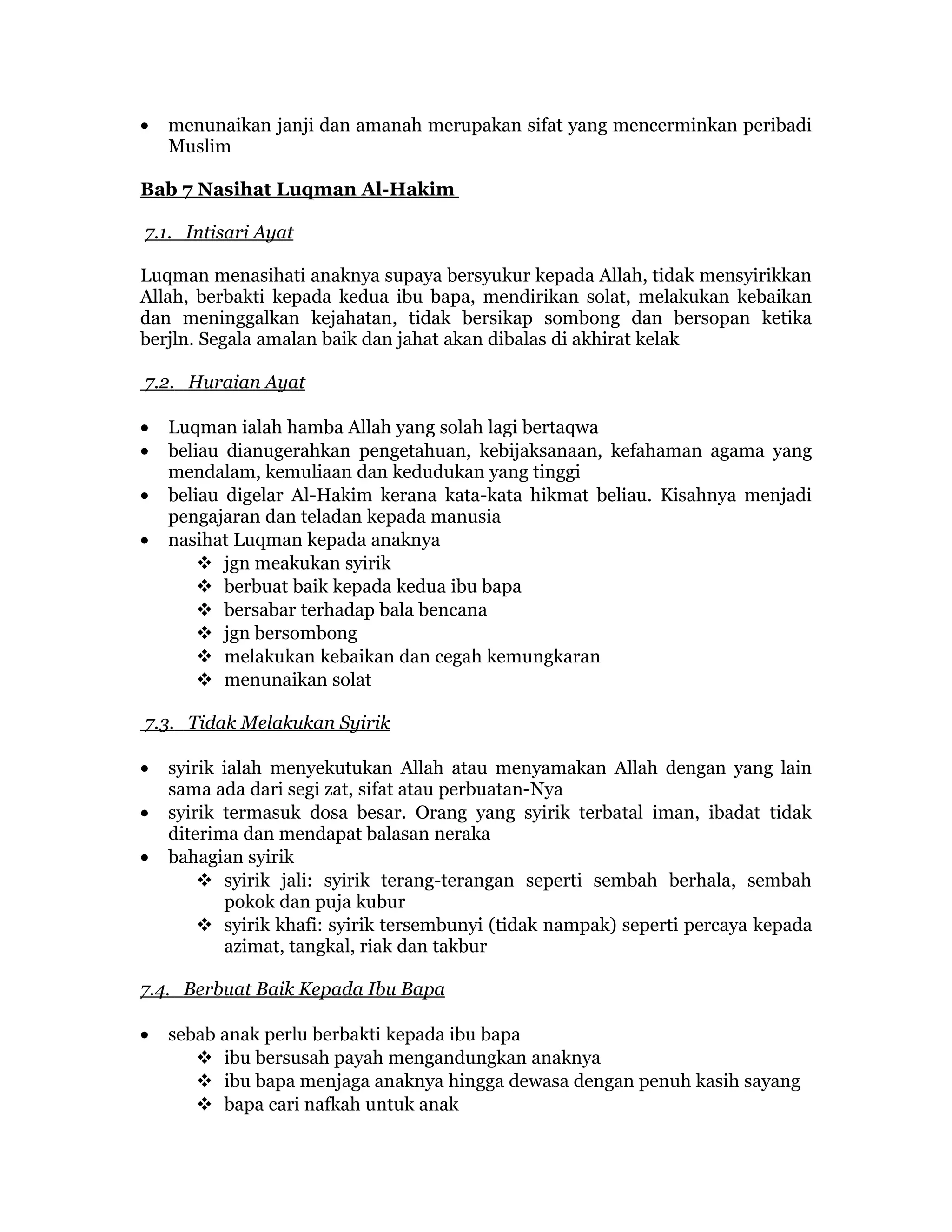 22607700 nota-pendidikan-islam-tingkatan-4 | PDF