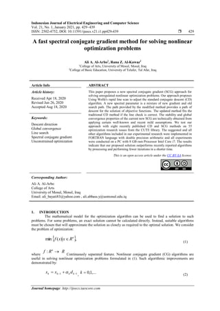 A fast spectral conjugate gradient method for solving nonlinear optimization problems | PDF