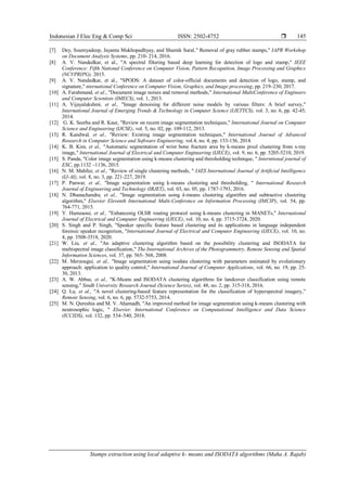 Stamps extraction using local adaptive k-means and ISODATA algorithms | PDF