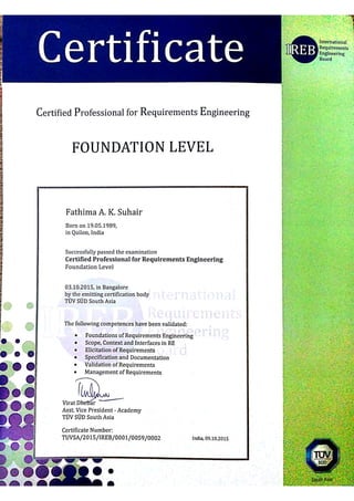 CPRE Certification | PDF