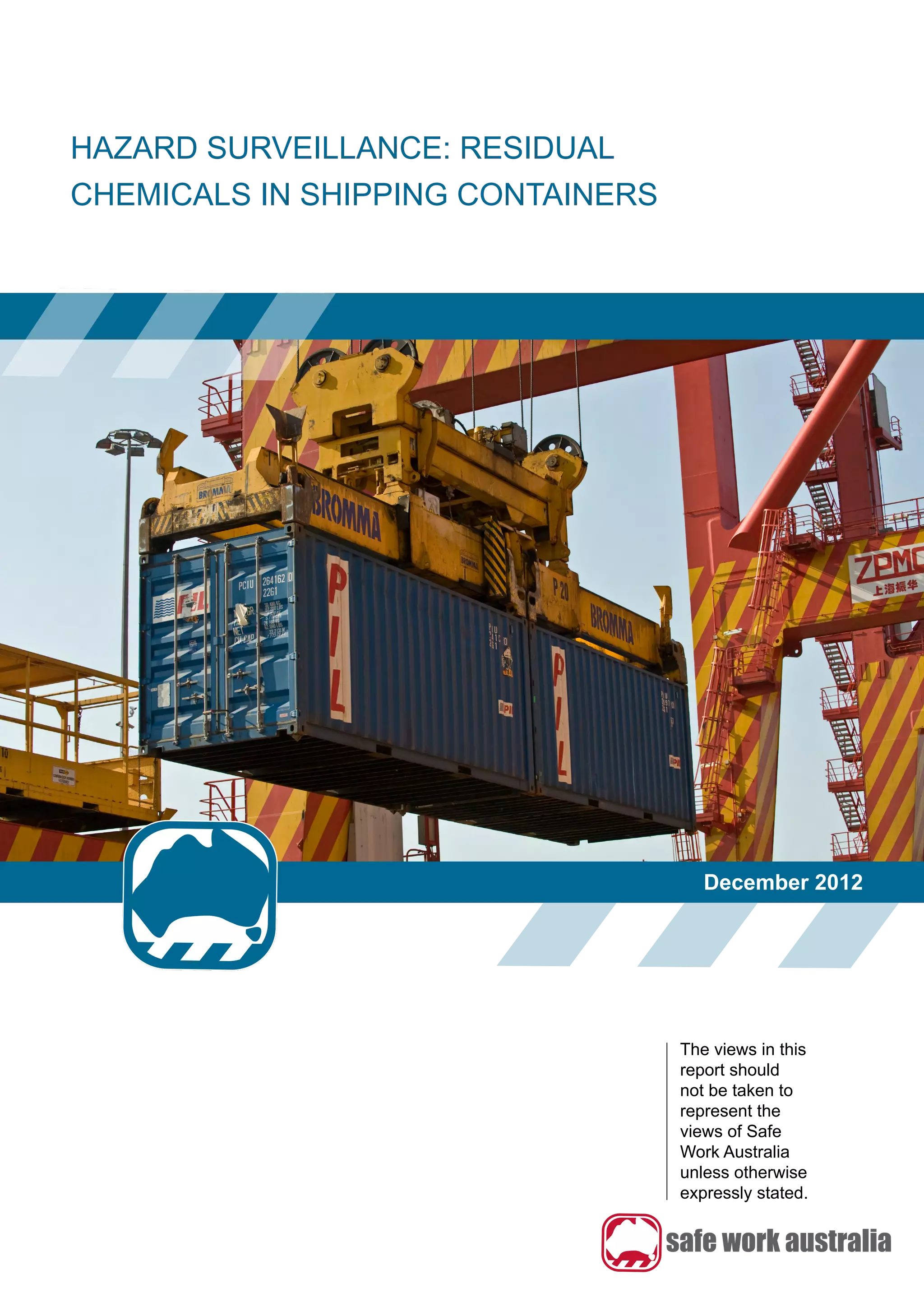 Hazard-Surveillance-Residual-Chemicals-Shipping-Containers | PDF