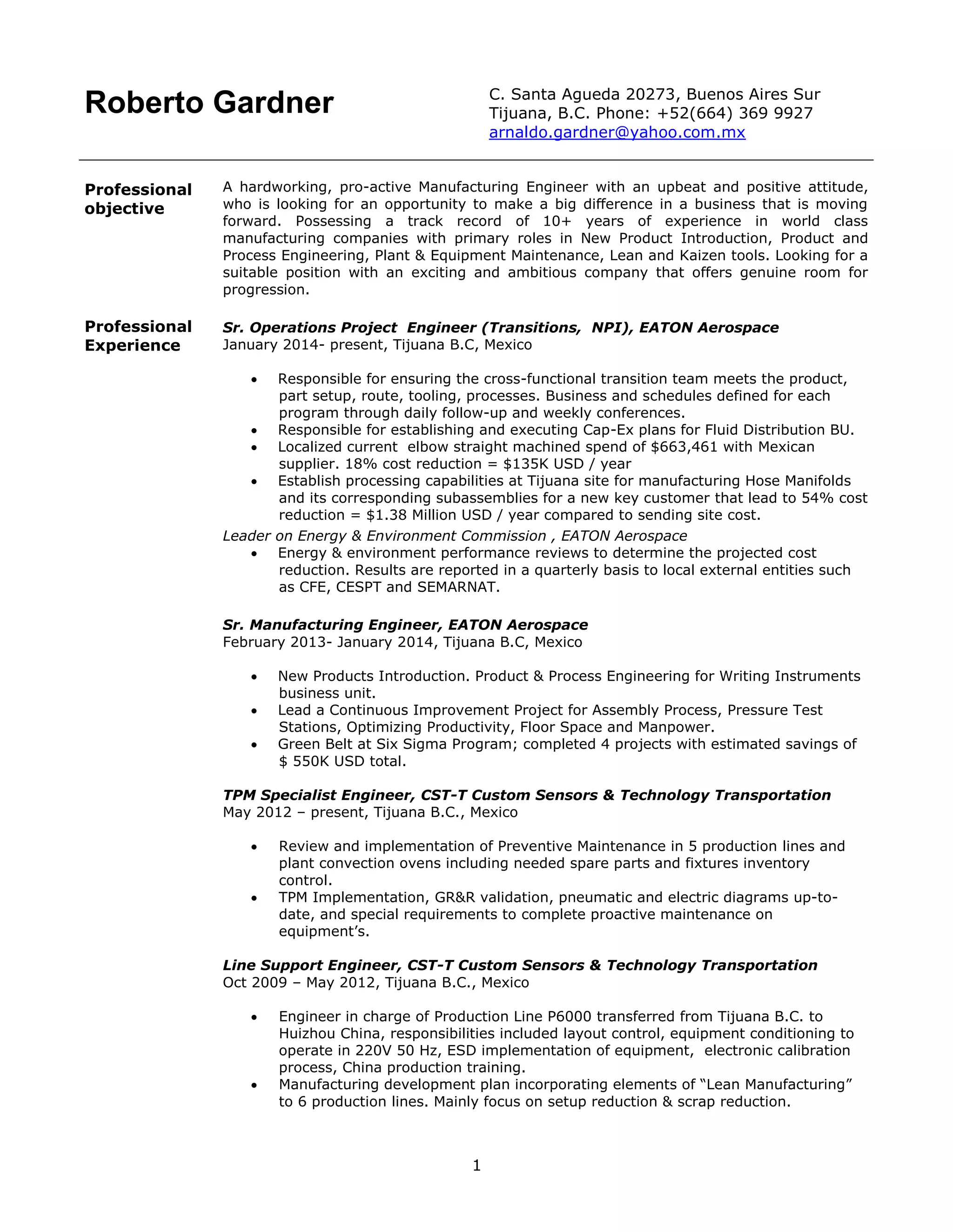 Resume Gardner | PDF