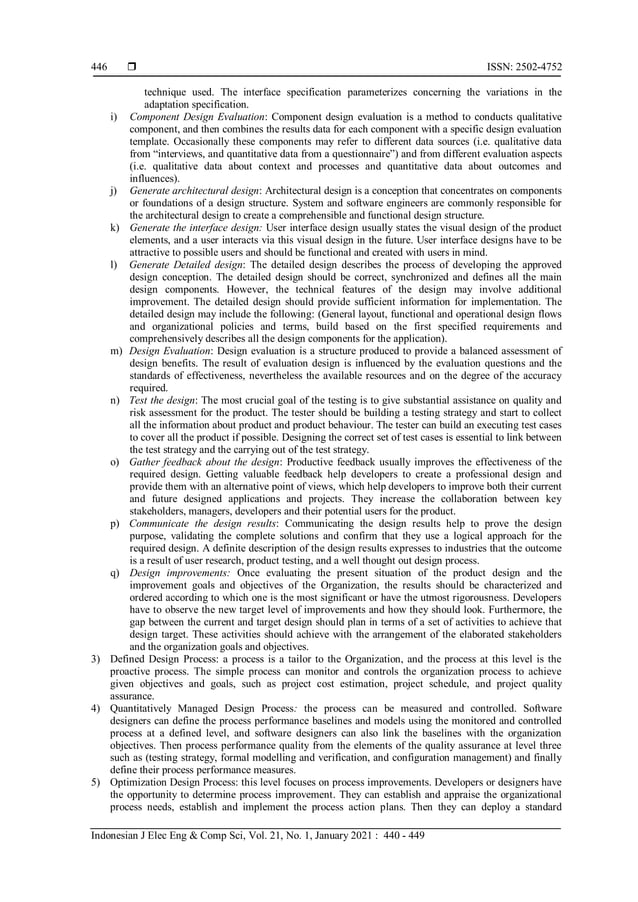 A sustainable procedural method of software design process improvements ... A sustainable procedural method of software design process improvements ...