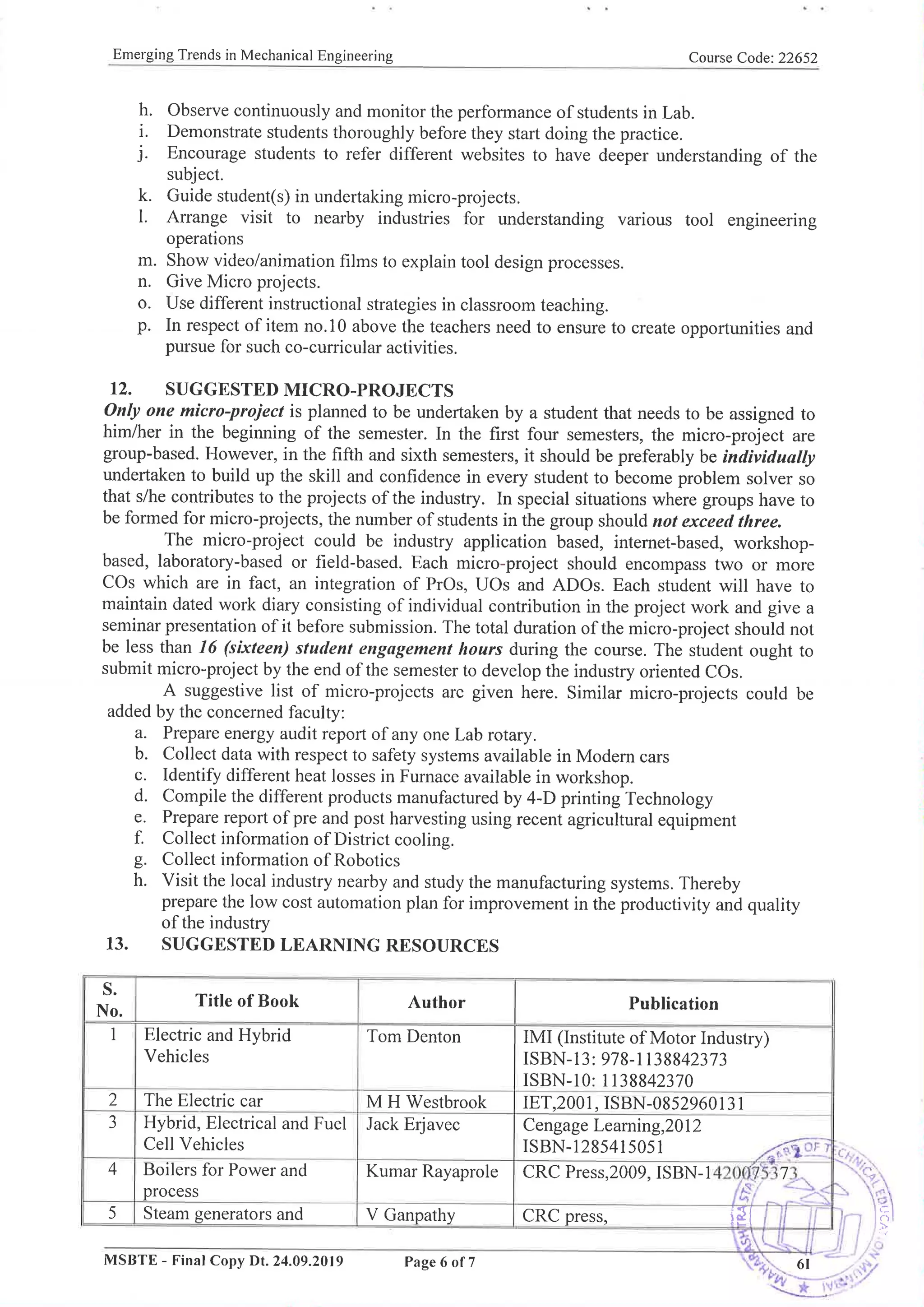 22652 emerging trends in mechanical engineering | PDF | Mechanical and Industrial Engineering ...