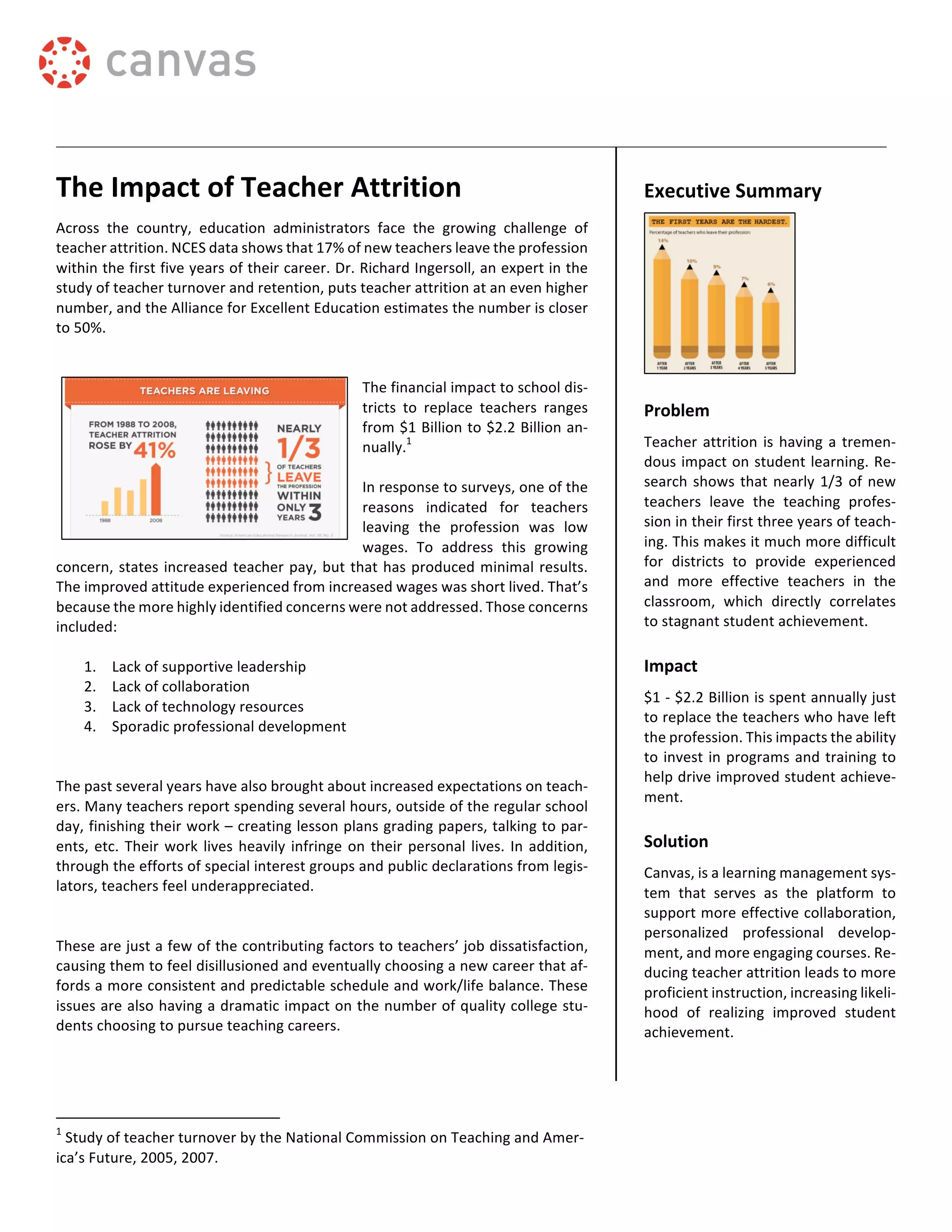 Reducing Teacher Attrition | PDF