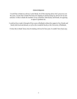 Graduation Narrative | PDF