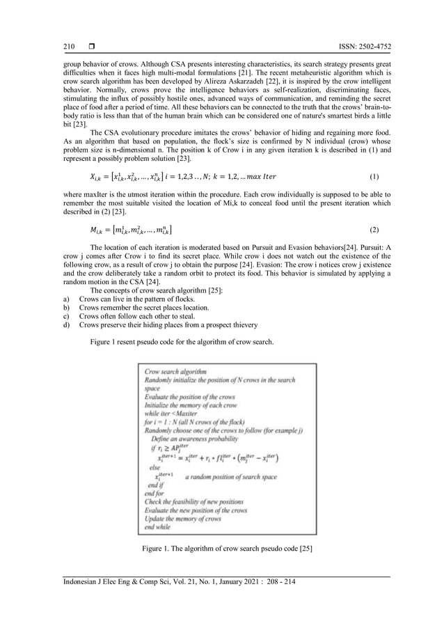 Biometric key generation using crow algorithm | PDF