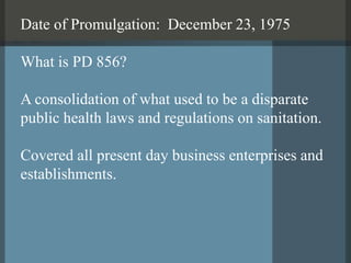 22691495 salient-provisions-of-the-philippine-sanitation-code-by-nilo ...