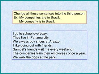 Present simple 3rd person singular | PPT | Dogs | Pets