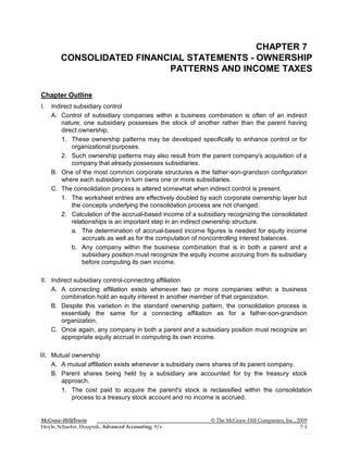Advanced Accounting 9th Edition Hoyle Solutions Manual | PDF