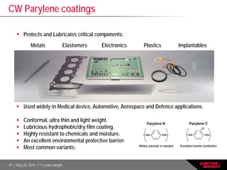 Curtiss-Wright Parylene Coatings Intro 2015 | PPT