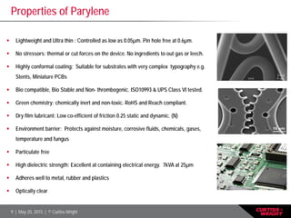 Curtiss-Wright Parylene Coatings Intro 2015 | PPT