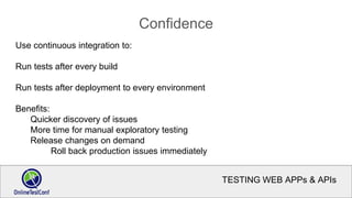 Testing Web Apps and APIs (1) | PPTX