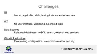 Testing Web Apps and APIs (1) | PPTX