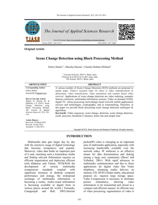 Scene change detection | PDF | Video Software | Computer Software and Applications