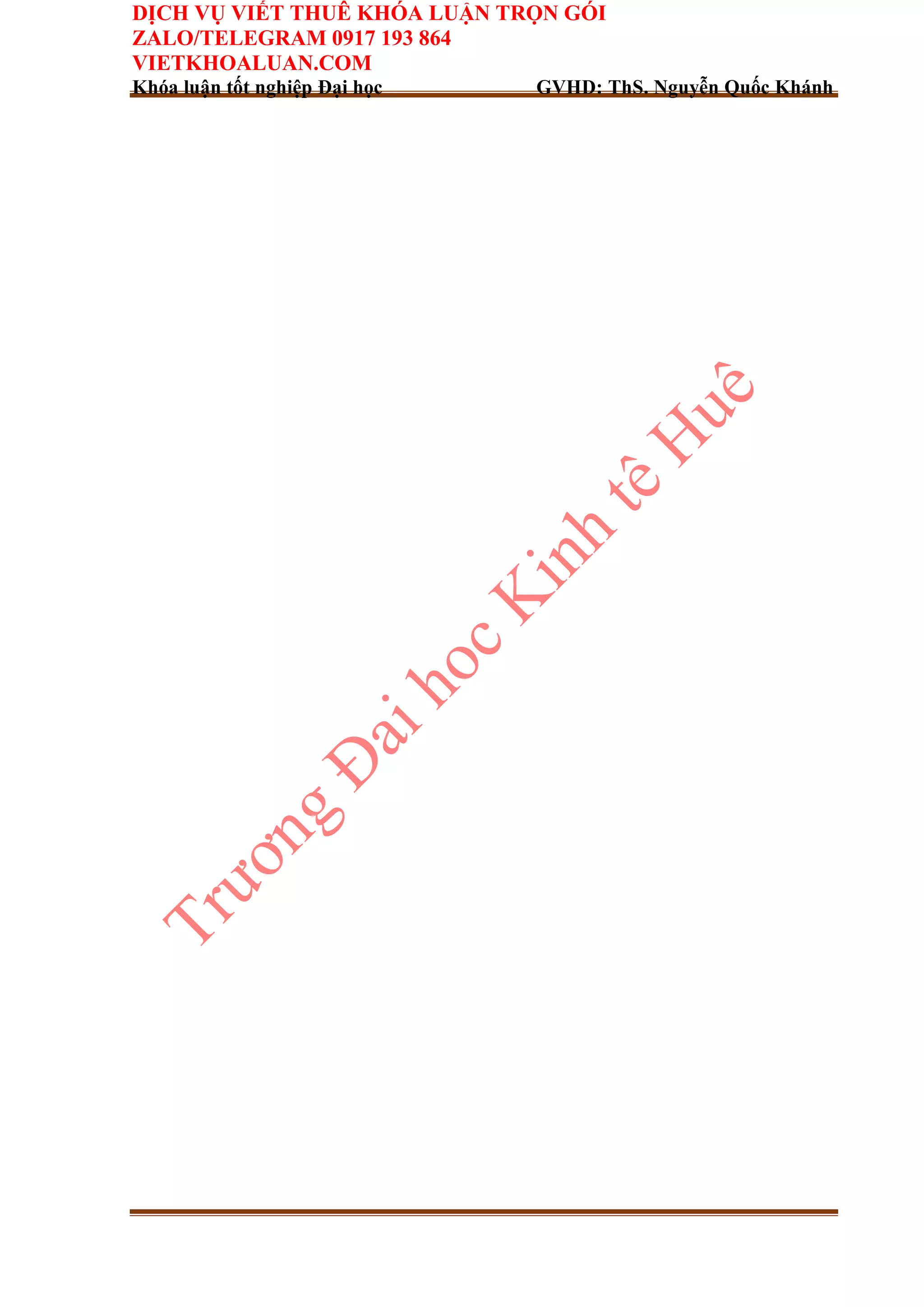 Khóa luận: Chất lượng dịch vụ chăm sóc khách hàng cá nhân, HAY | DOCX