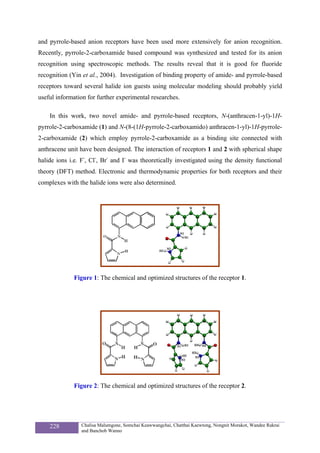 Fluoride Recognition of Amide- and Pyrrole-Based Receptors: A Theoretical Study | PDF