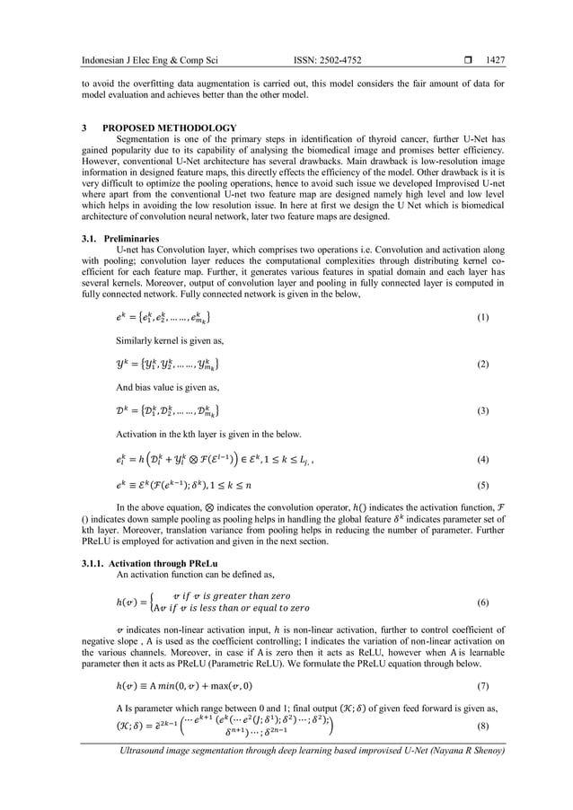Ultrasound image segmentation through deep learning based improvised U-Net | PDF | Thyroid ...