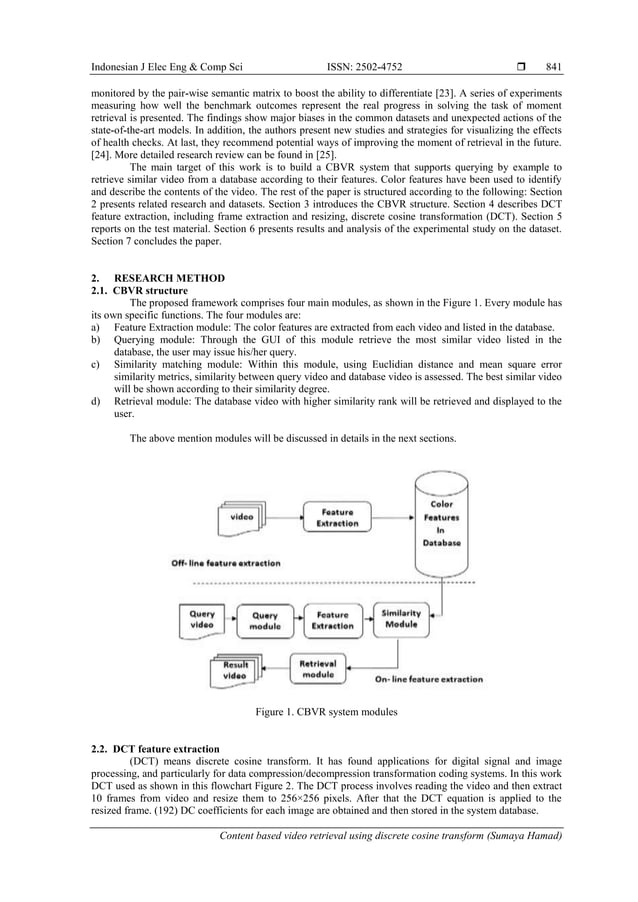 Content based video retrieval using discrete cosine transform | PDF
