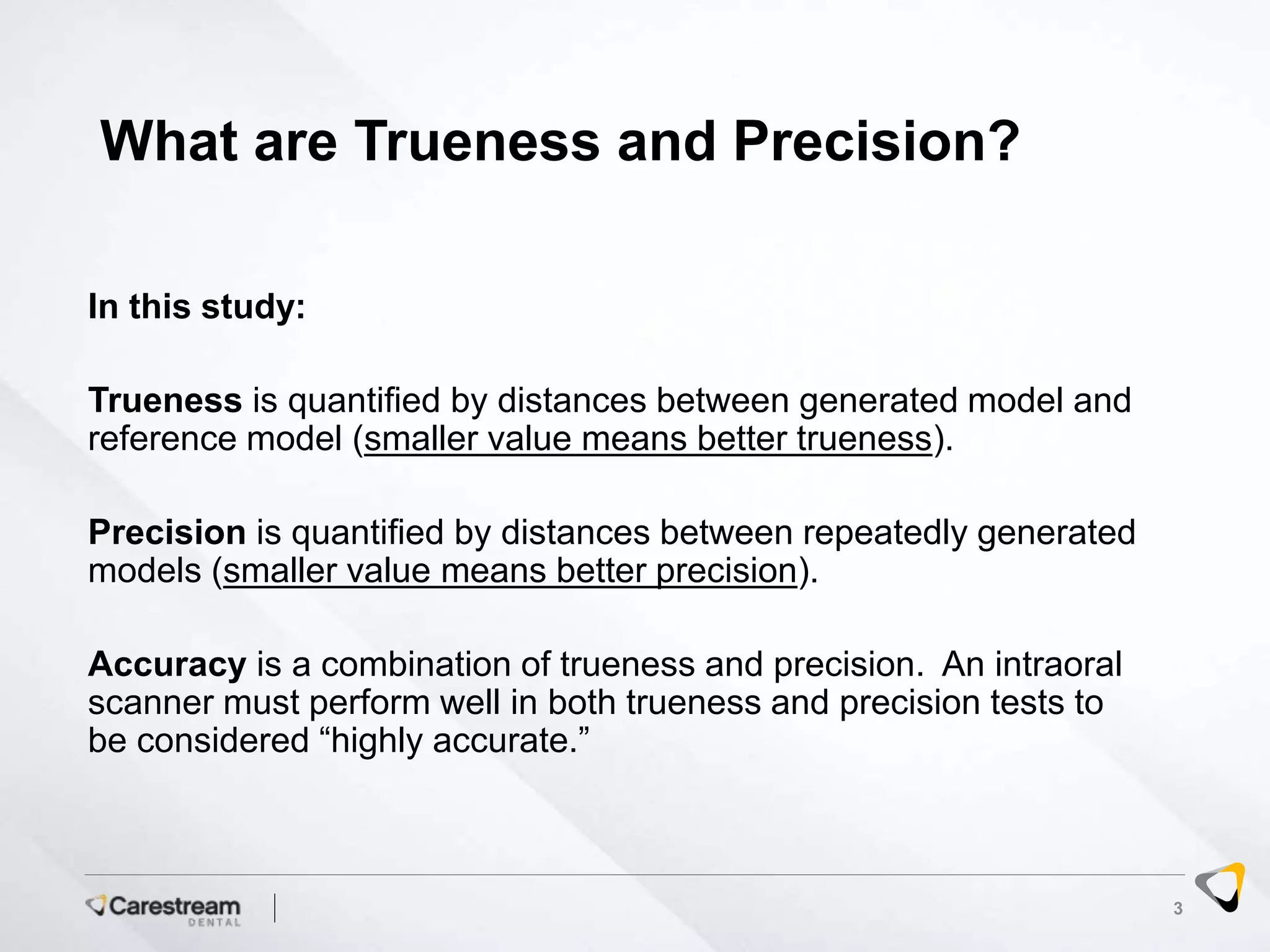 CS 3600 Trueness and Precision Study with Dr. Mangano | PPTX | 3-D ...