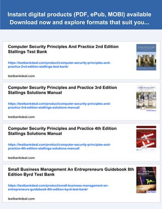 Computer Security Principles And Practice 2nd Edition Stallings ...
