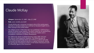 Harlem Rennaissance by Shantel Martin | PPTX