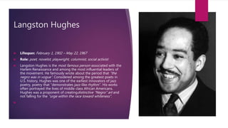 Harlem Rennaissance by Shantel Martin | PPTX