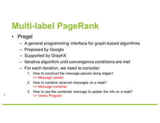 Multi-Label Graph Analysis and Computations Using GraphX with Qiang Zhu and Qingbo Hu | PPT