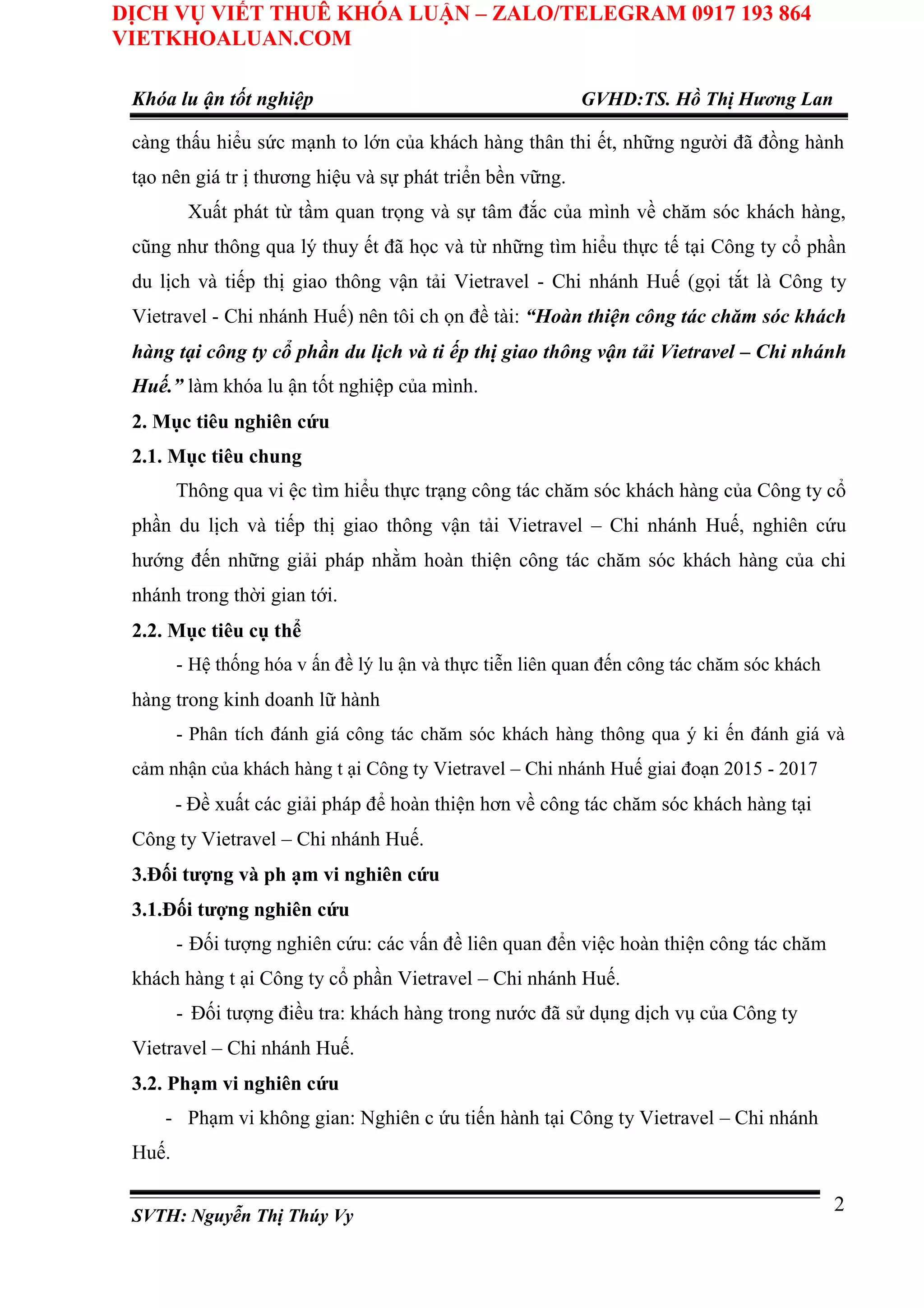 BÀI MẪU khóa luận chăm sóc khách hàng, HAY, 9 ĐIỂM | DOC