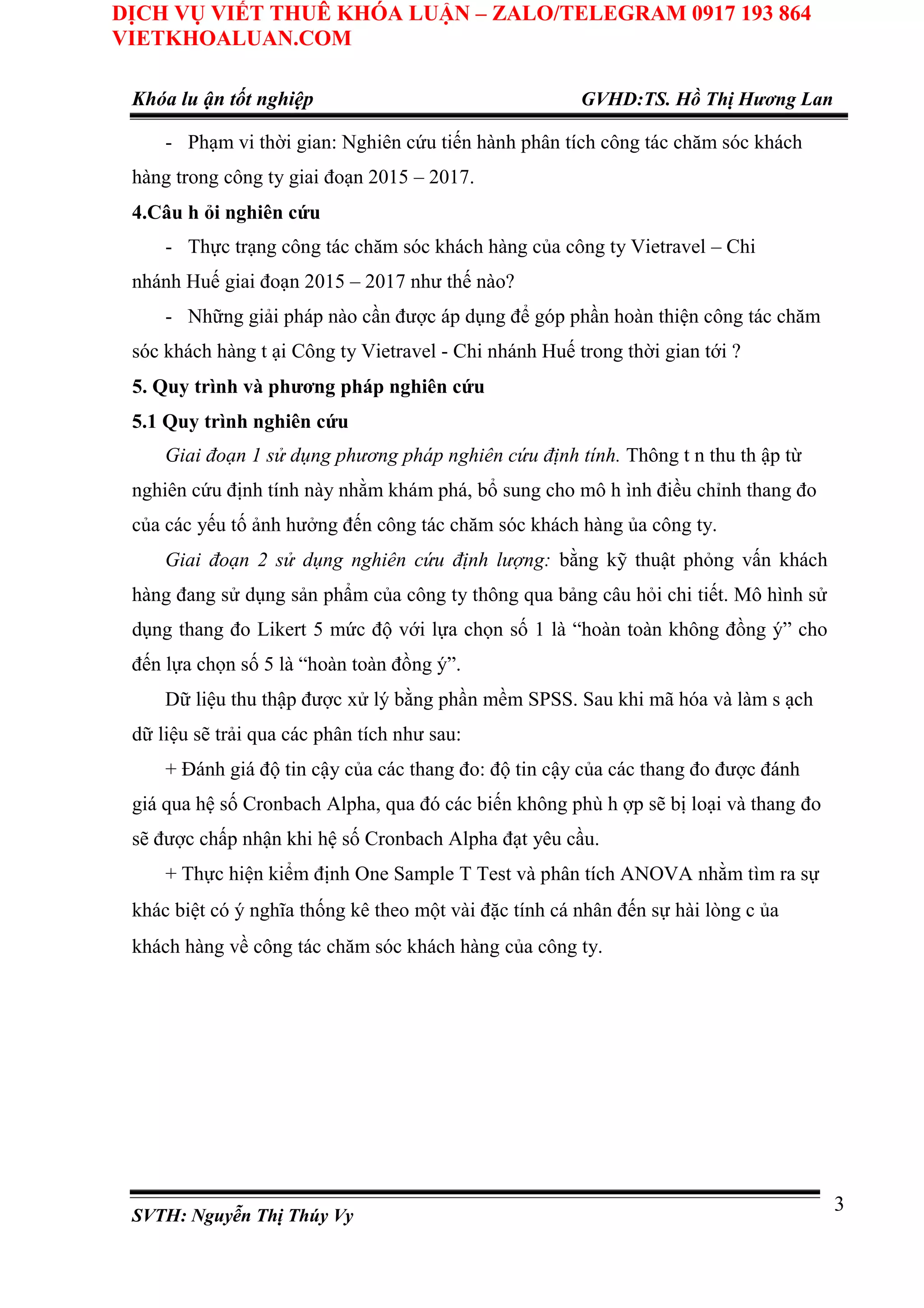 BÀI MẪU khóa luận chăm sóc khách hàng, HAY, 9 ĐIỂM | DOC