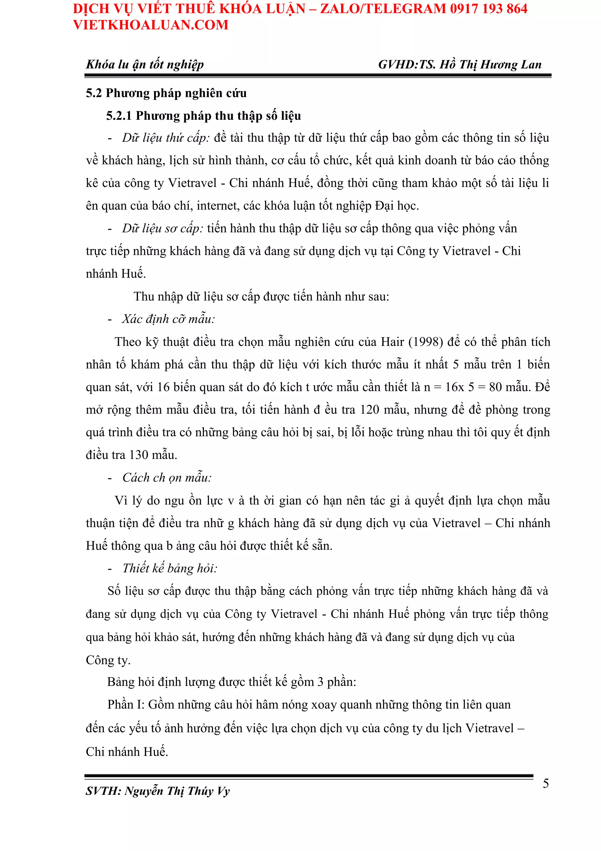 BÀI MẪU khóa luận chăm sóc khách hàng, HAY, 9 ĐIỂM | DOC