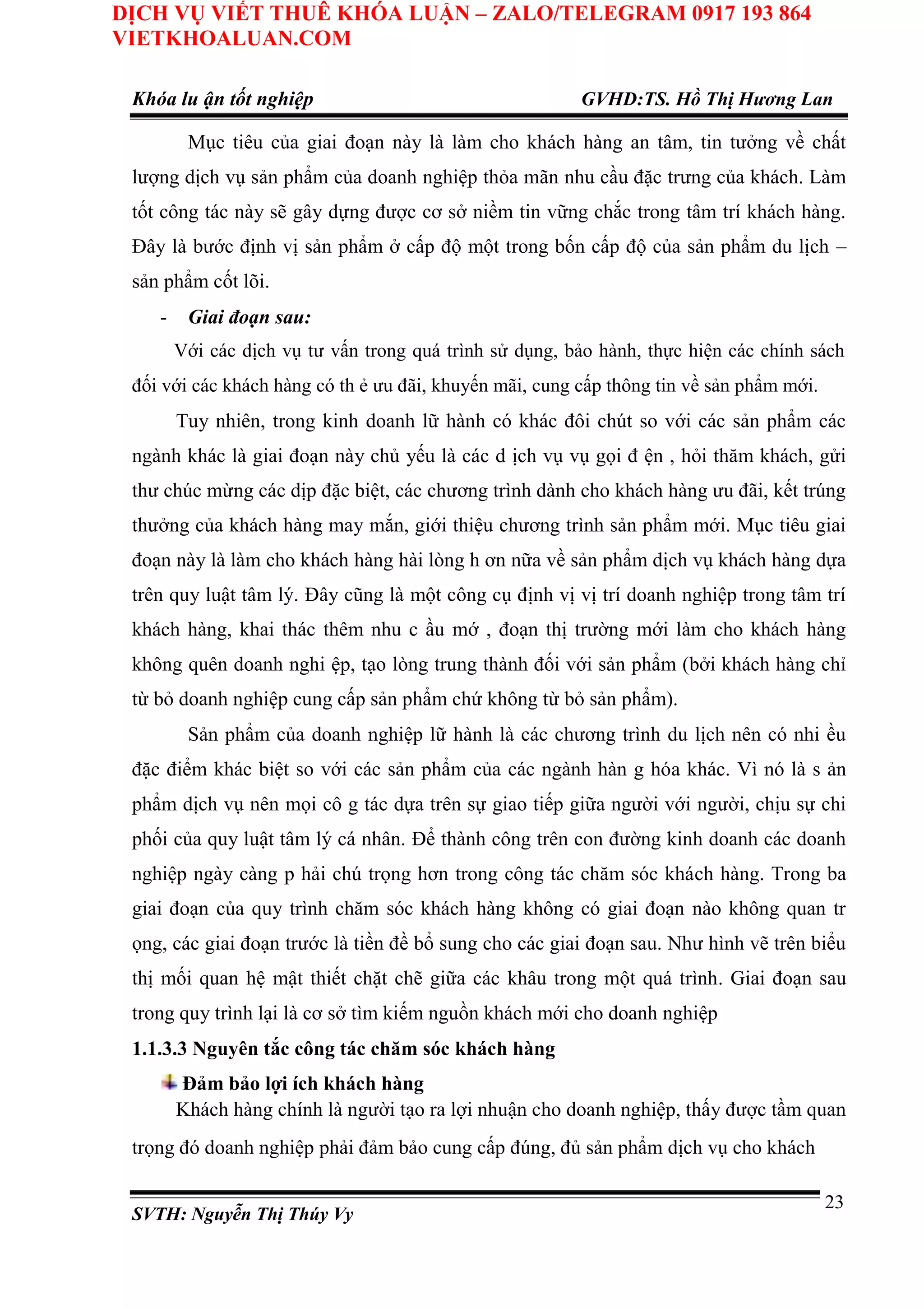 BÀI MẪU khóa luận chăm sóc khách hàng, HAY, 9 ĐIỂM | DOC