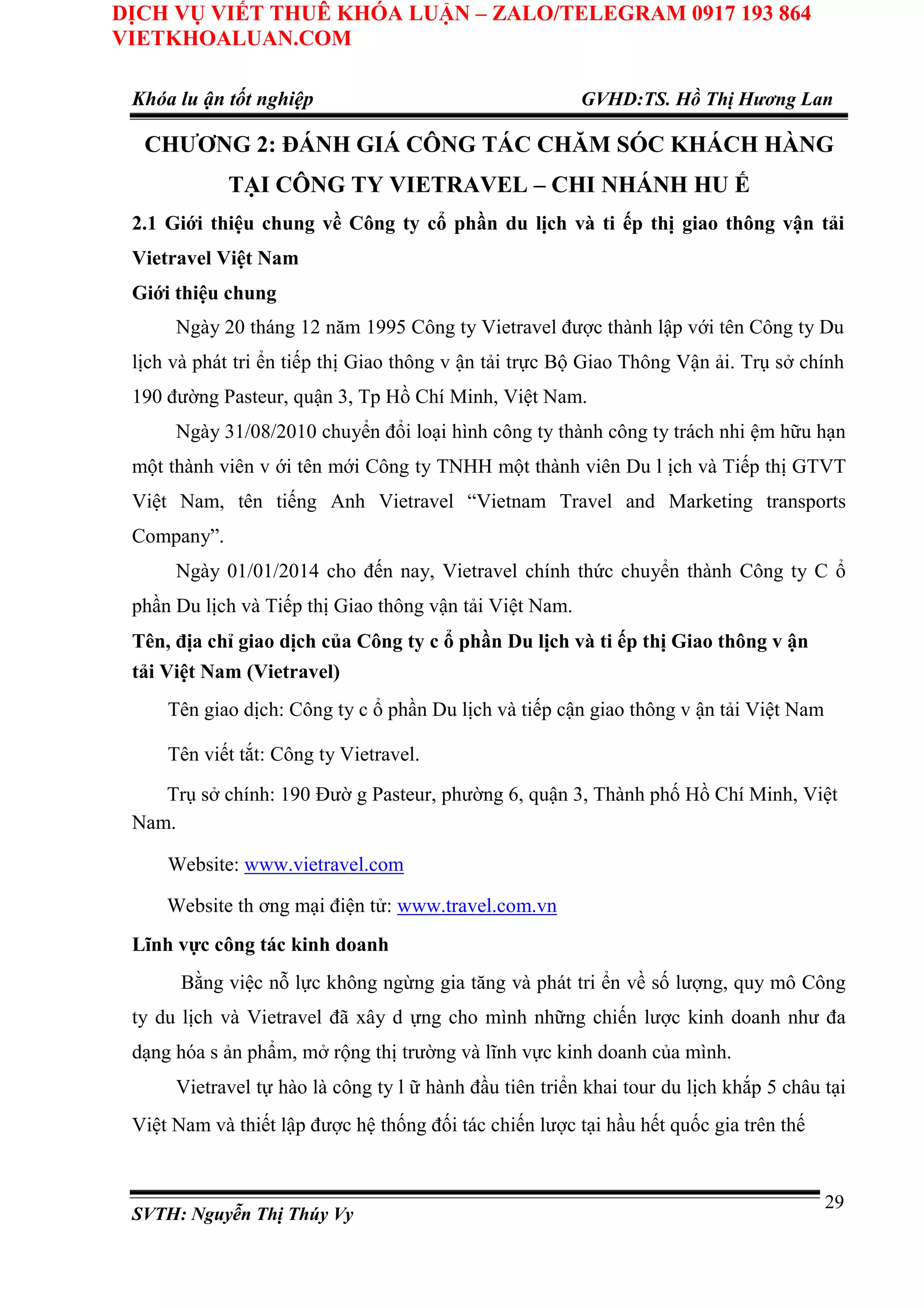 BÀI MẪU khóa luận chăm sóc khách hàng, HAY, 9 ĐIỂM | DOC