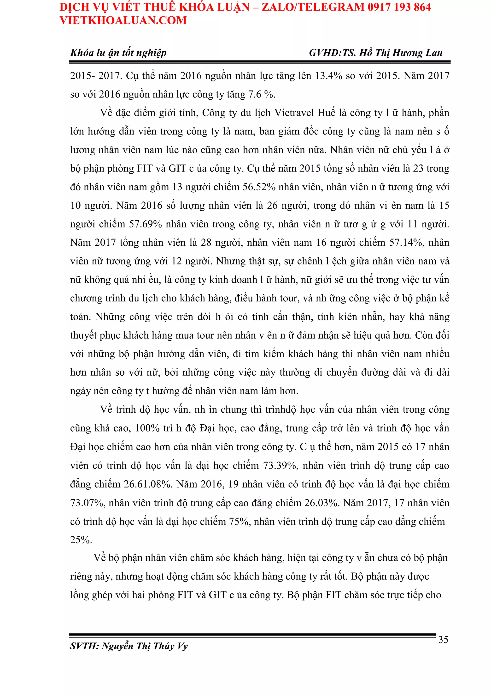 BÀI MẪU khóa luận chăm sóc khách hàng, HAY, 9 ĐIỂM | DOC