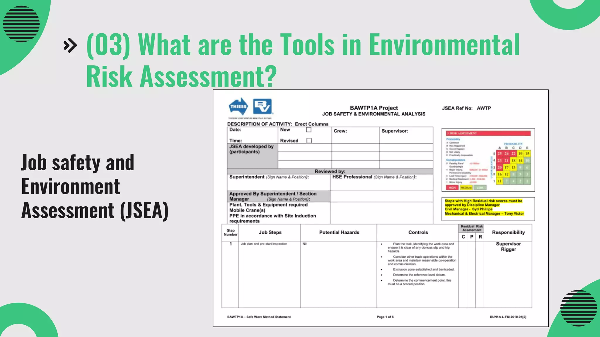 ENVIRONMENTAL RISK ASSESSMENT AND MANAGEMENT | PDF