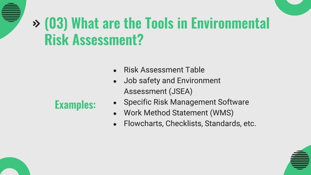 ENVIRONMENTAL RISK ASSESSMENT AND MANAGEMENT | PDF | Environmental ...