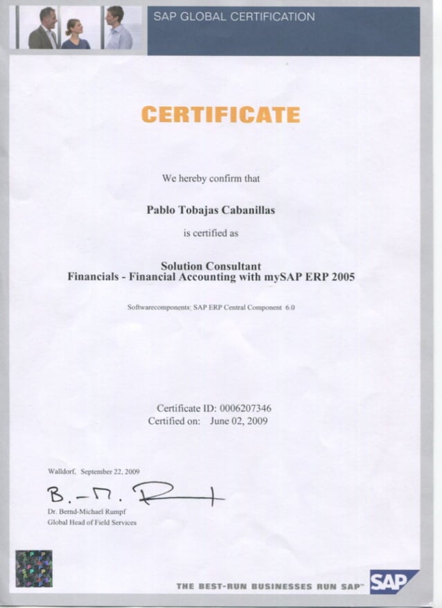 SAP-FI ECC 6.0 Certificate | PDF