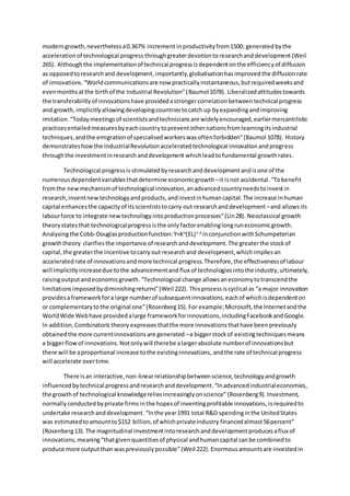 economic growth essay | PDF