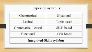 Course design and syllabus | PPTX