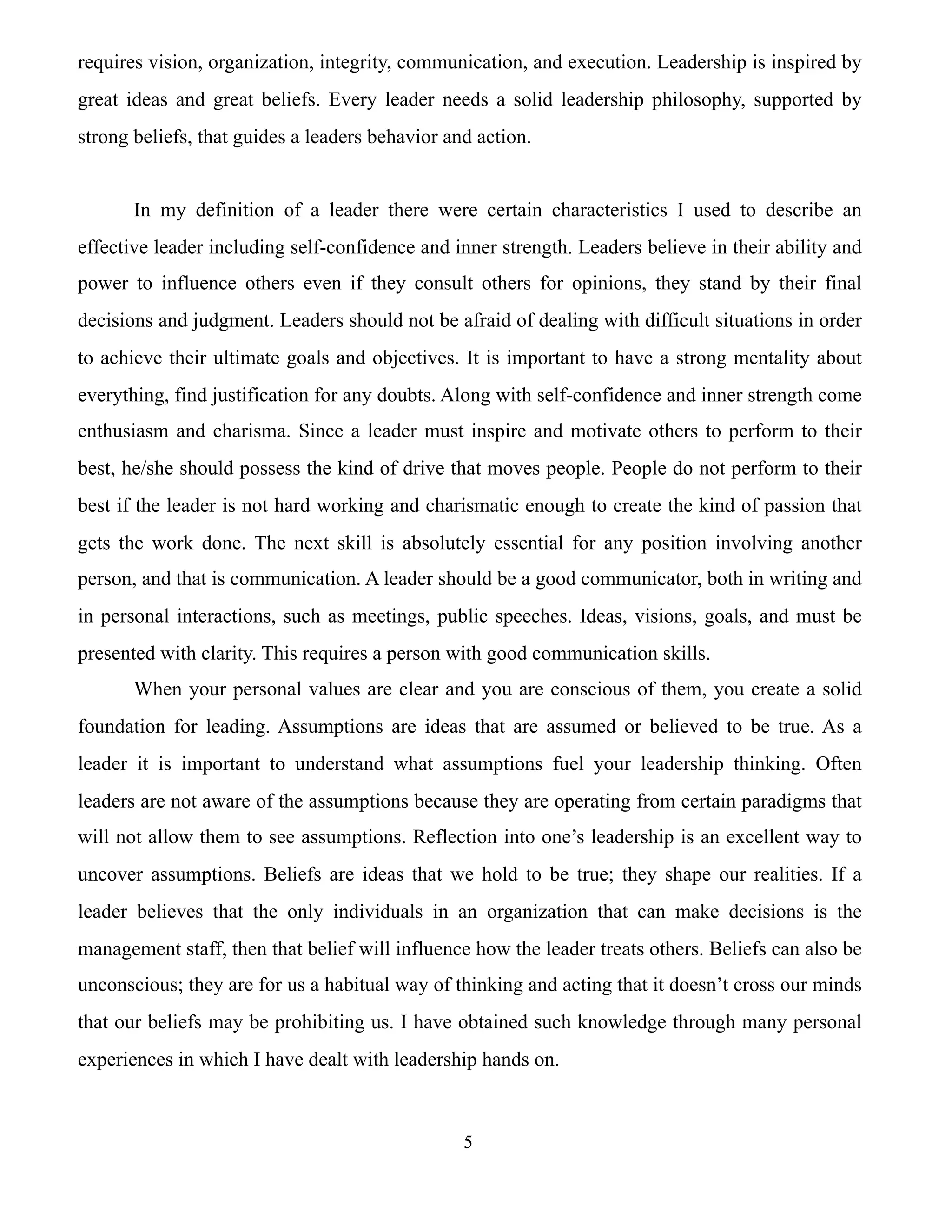 Internship Reflection | PDF | Executive Leadership & Management | Business