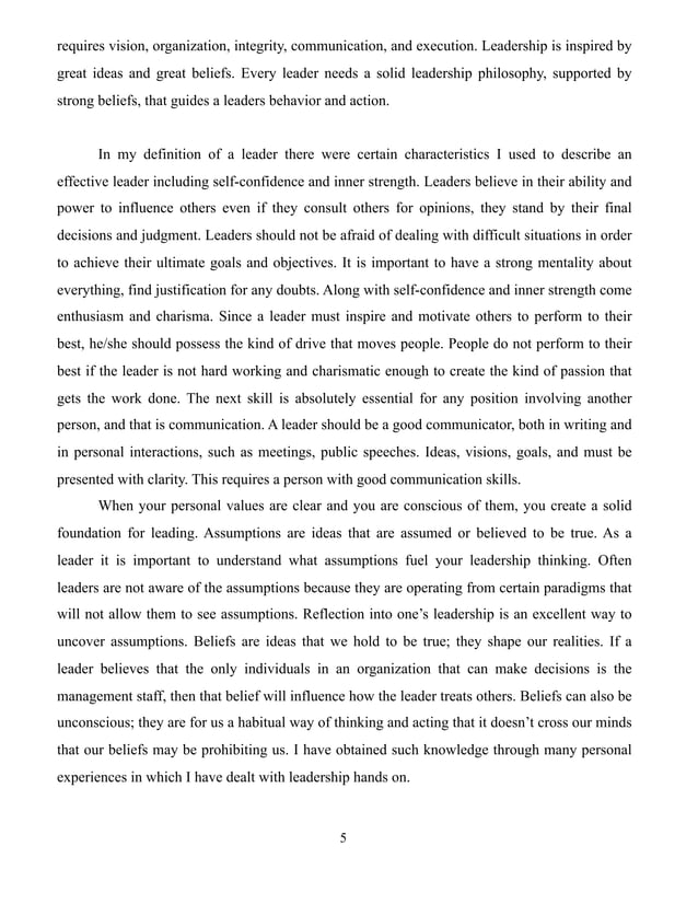 Internship Reflection | PDF | Executive Leadership & Management | Business