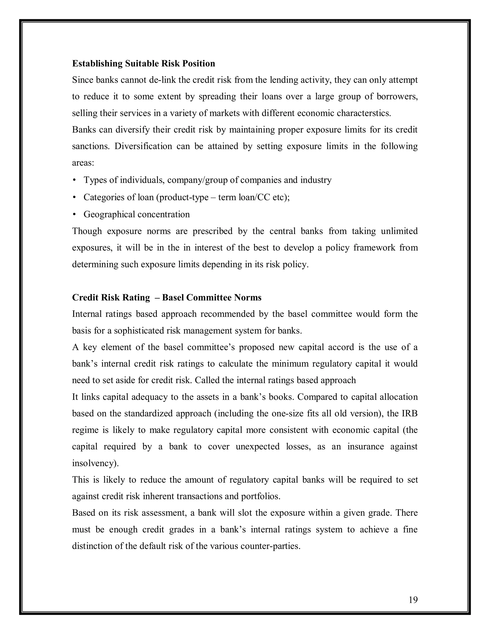 project on credit-risk-management | PDF